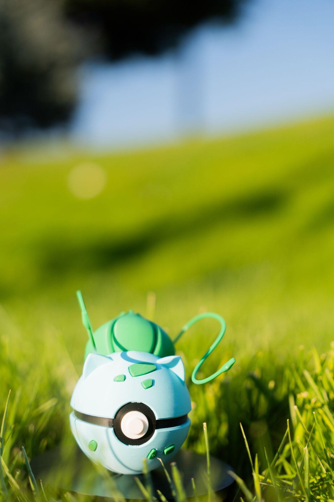 Bulbasaur Ball | 3D Printed Pokemon Ball | Anime Collectible Gift ...