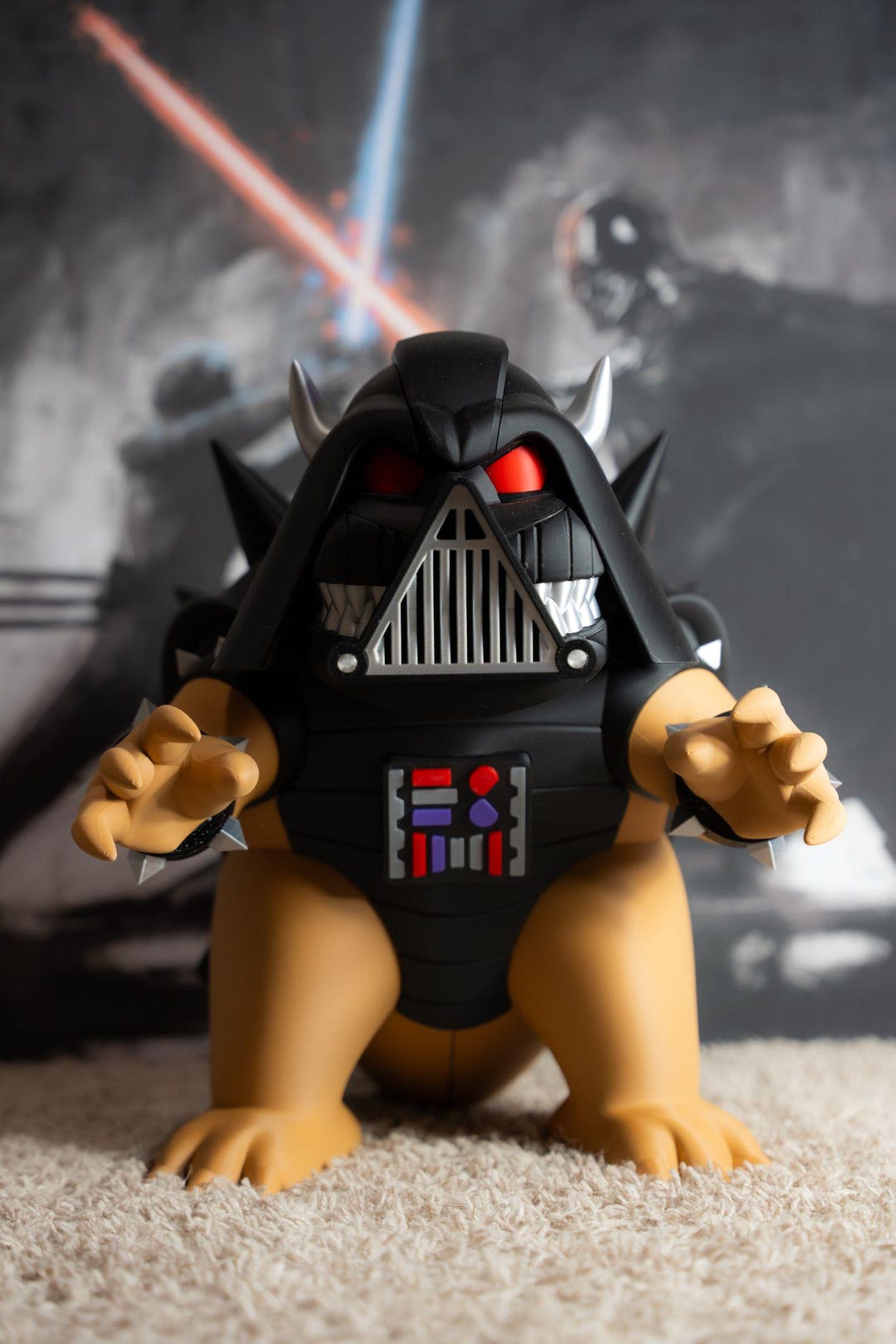 Small Darth Bowser Figurine 6'' | 3D Printed Star Wars & Mario ...