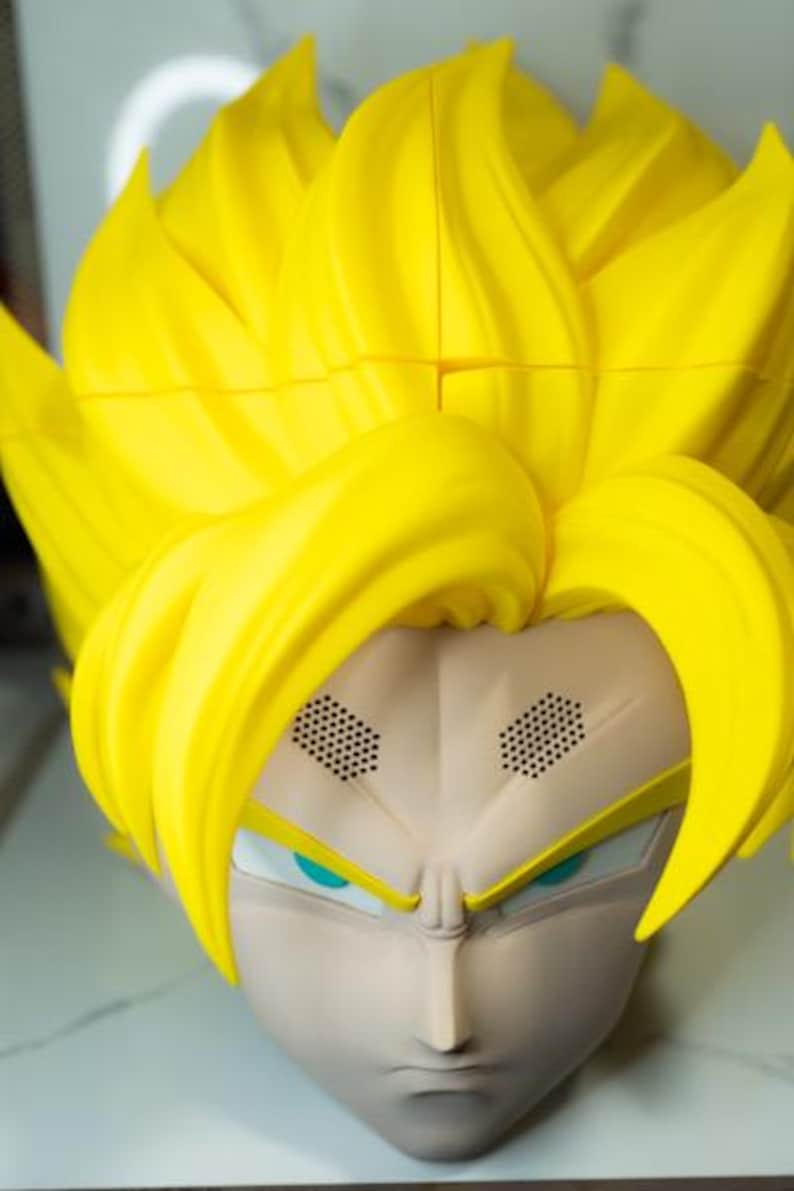 3D Printed Goku Helmet: Magnetic Assembly Dragon Ball Z Cosplay Prop - Etsy
