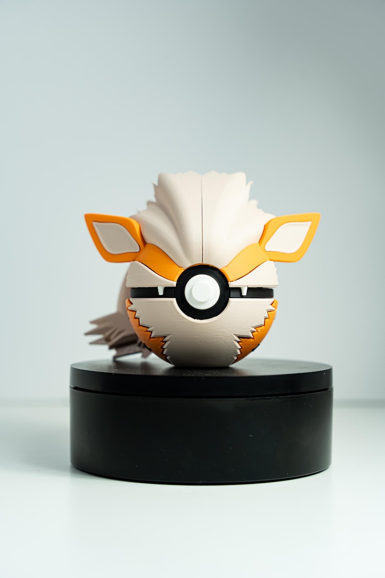 Arcanine Ball | 3D Printed Pokemon Ball | Anime Collectible Gift ...