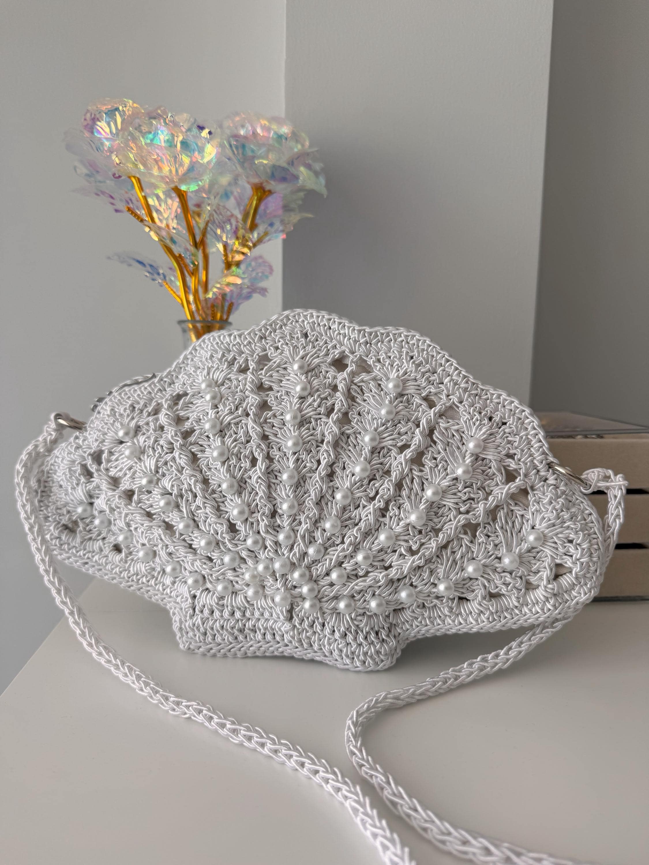 Seashell Crochet Bag Pattern Pdf Digital Tutorial Etsy