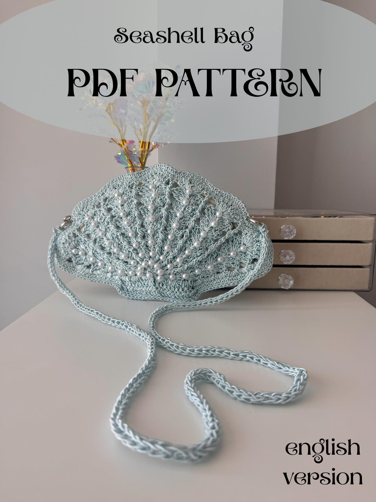 Seashell Crochet Bag Pattern PDF Digital Tutorial - Etsy
