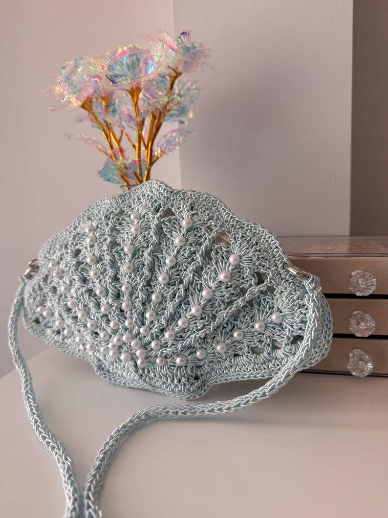 Seashell Crochet Bag Pattern PDF Digital Tutorial - Etsy