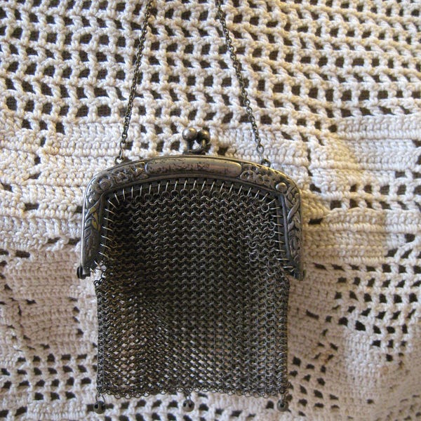 Vintage Mesh Purse - Etsy