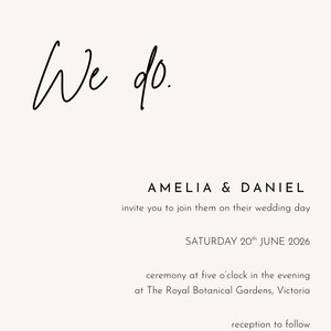 Editable Wedding Invitation Template - Etsy