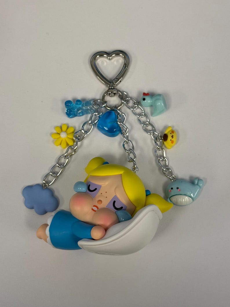Authentic Popmart Crybaby Powerpuff Girl Custom Keychain - Etsy