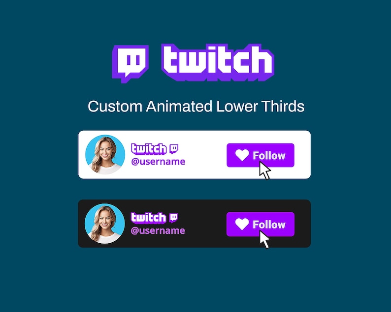 Animated Youtube Subscribe Button Overlay | Social Media Follow Button ...