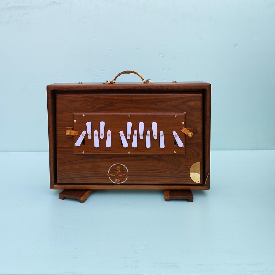 Teak Wood Shruti Box | Handcrafted 13 Keys, 440hz/432hz With Carry Bag ...