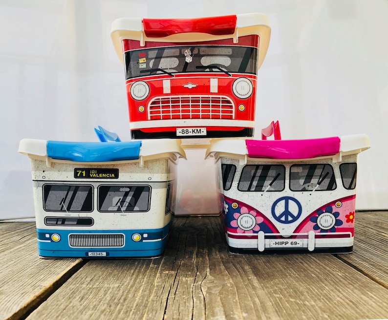 BUS BOX carrier filled with kids games and activities for | Etsy