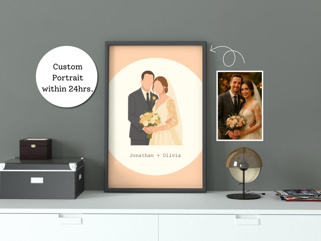 Custom Faceless Portrait, Personalized Family Illustration (digital ...