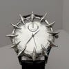 Custom Casio Watch Silver Crystal Spikes Icy Spiked Art Watch Handmade ...