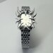 Custom Casio Watch Silver Crystal Spikes Icy Spiked Art Watch Handmade ...
