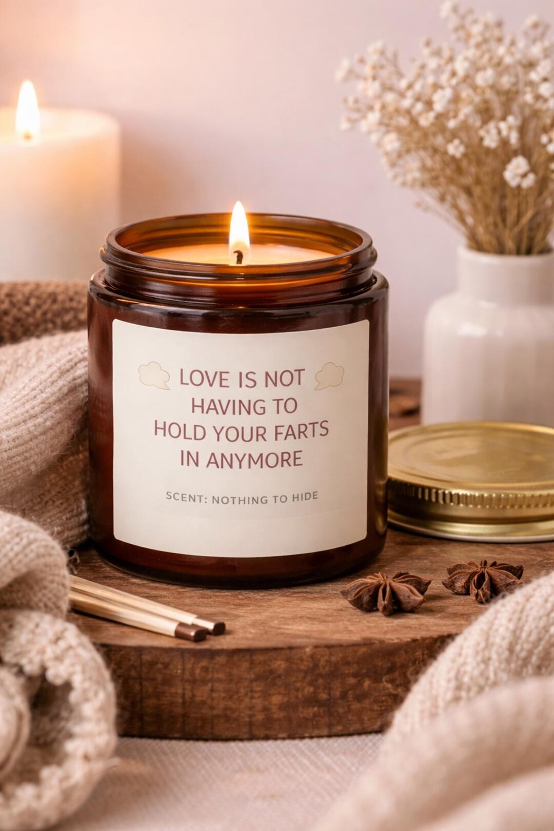 Funny Candle Gift Idea Couple Humor Present Anniversary Joke ...