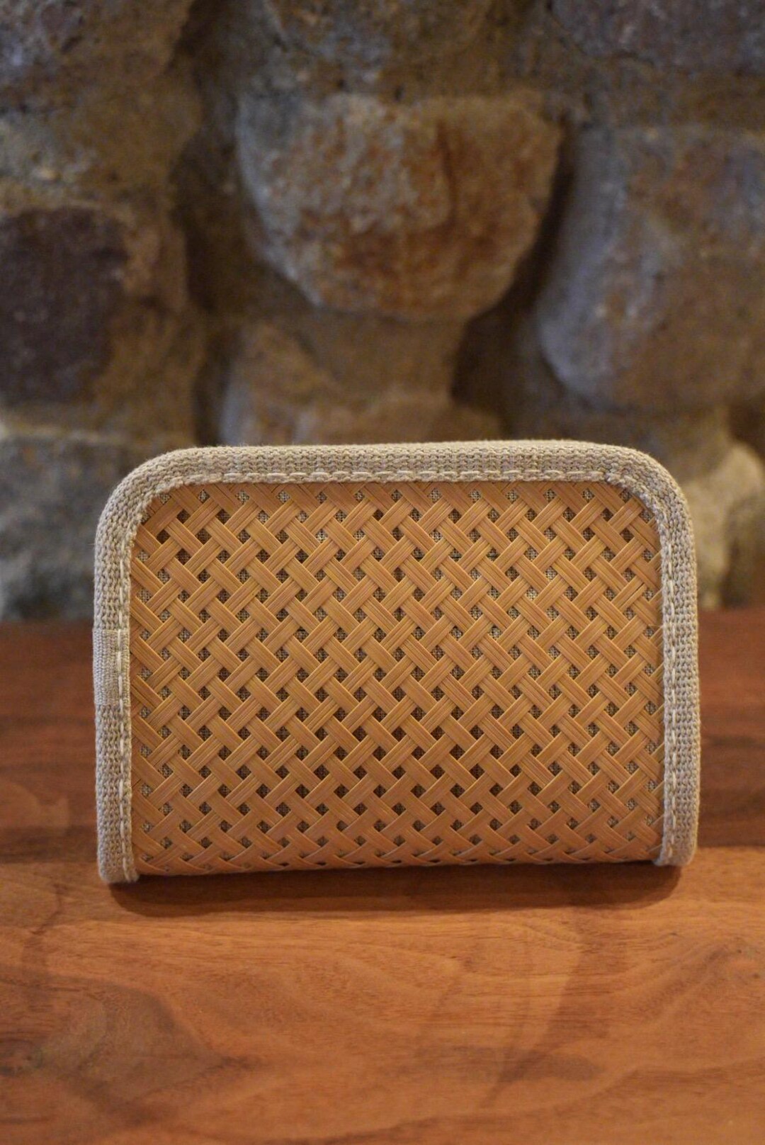 Japanese Bamboo Wallet - Etsy