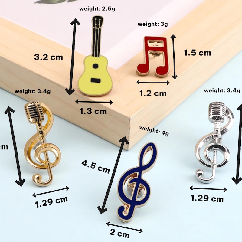Music Note Pins - Etsy