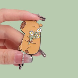 Cute Capybara Couple Enamel Pins – Friendship Gift - Etsy
