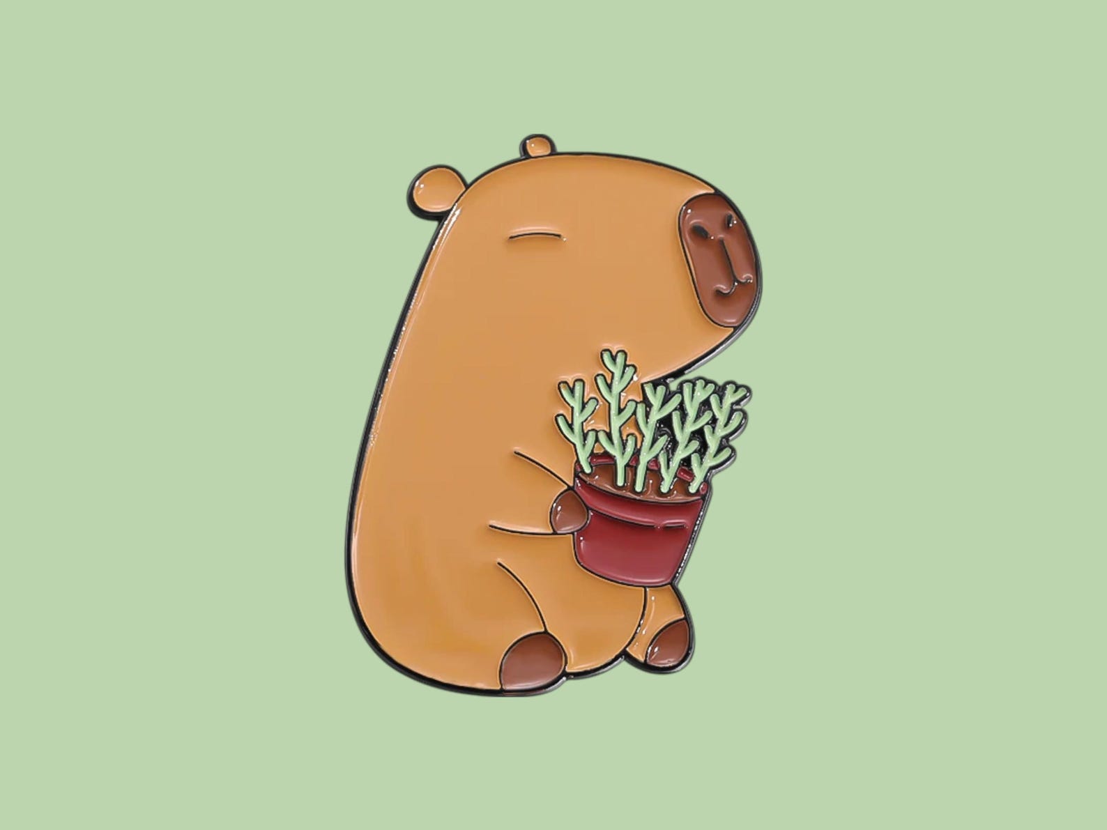 Cute Capybara Couple Enamel Pins – Friendship Gift - Etsy