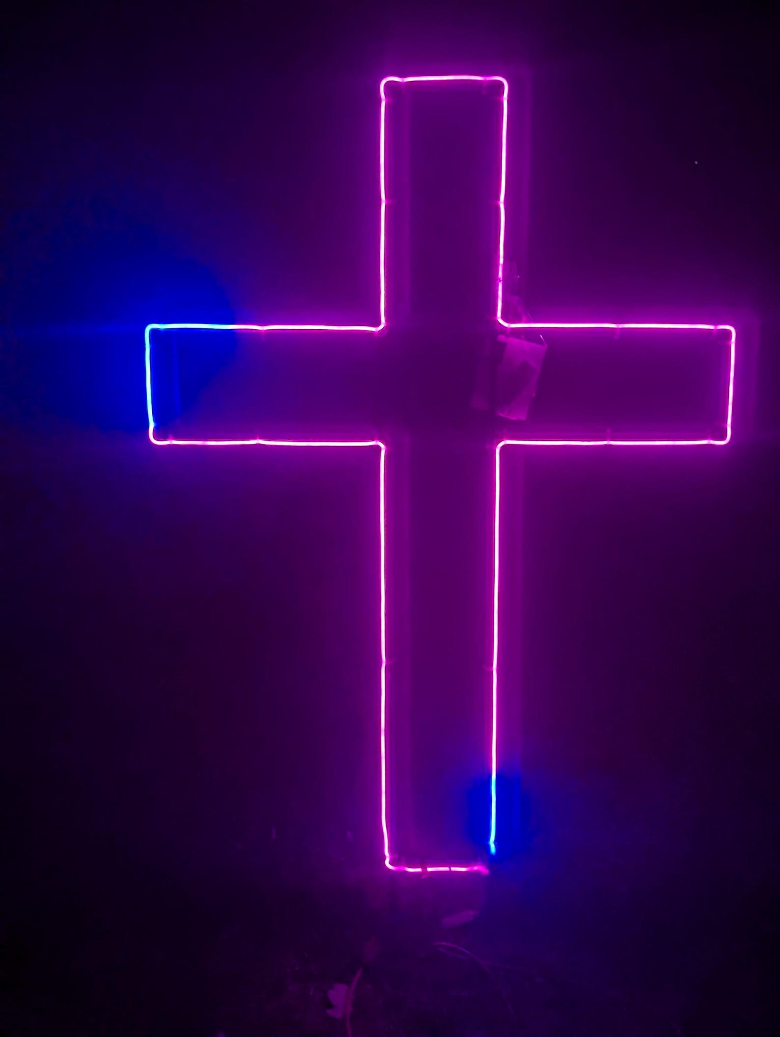 Cross Landscape Light - Etsy