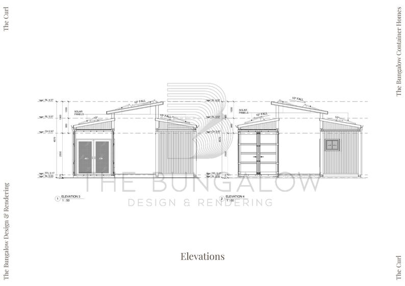 THE CURL | Minimalist Container Home Design | 2 Bed | 2 Bath | Drawings ...