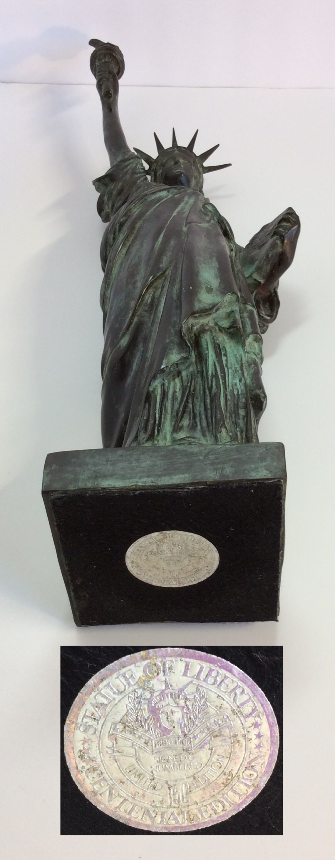 Statue of Liberty Bronze Sculpture, “cast From Original Mold of ...