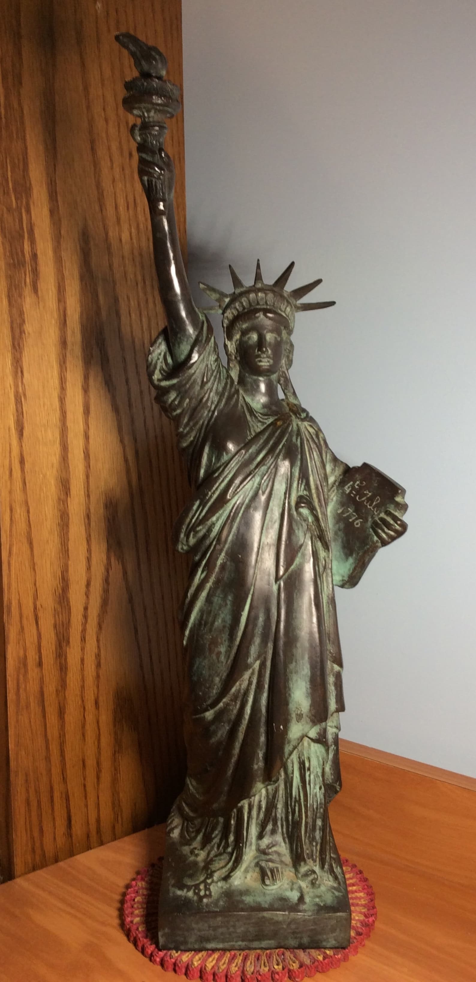 Statue of Liberty Bronze Sculpture, “cast From Original Mold of ...