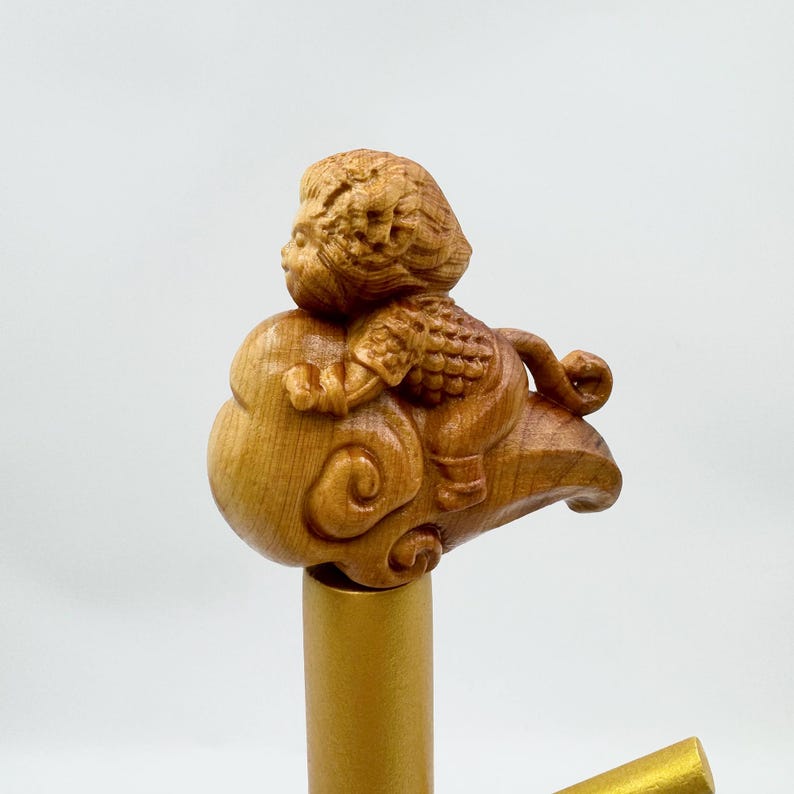 Wood Carved Monkey Ornament,hand Carved Wooden Monkey Statue Sculpture ...