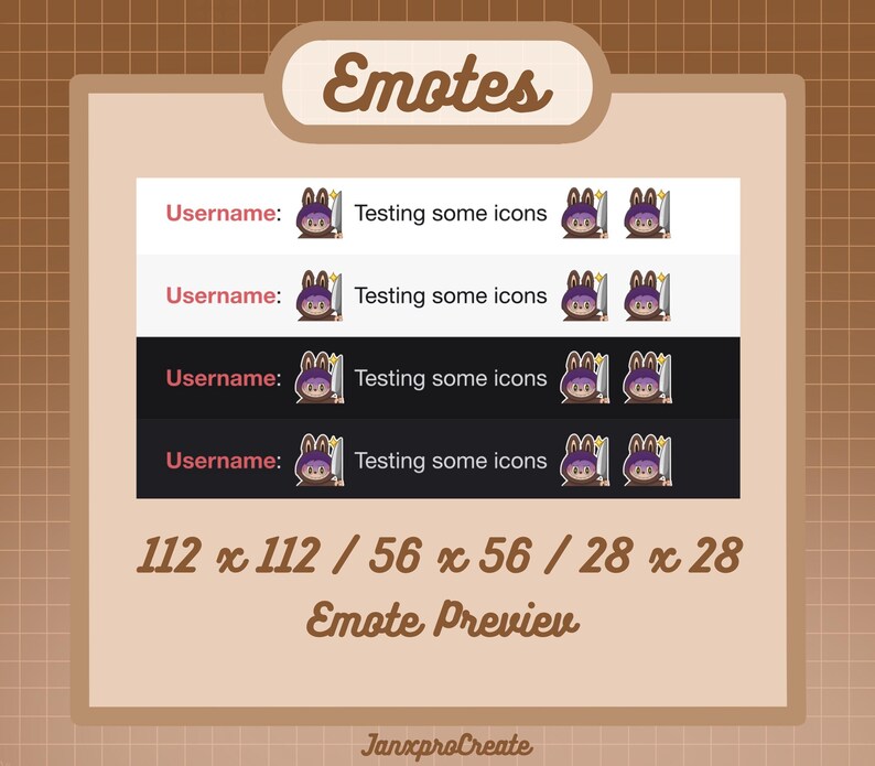 Labubu Knife Twitch Emote | Gaming | Stream | Discord | Cute | Monsters ...