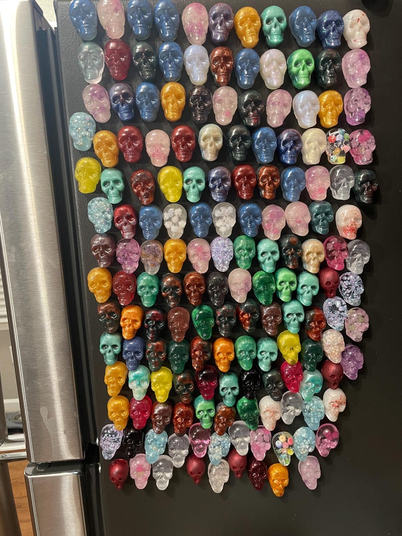 Gem Skull Magnets - Etsy