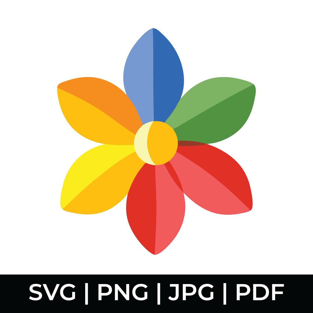 Colorful Flower Svg Bundle, Flowers Svg, Spring, Flowers, Flower Cut ...