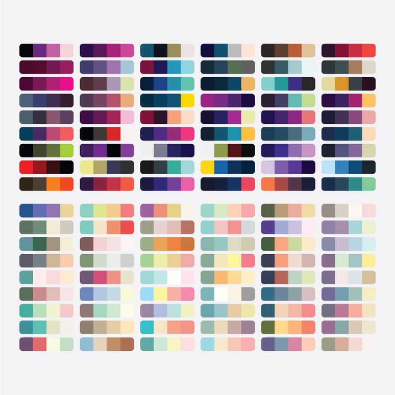 640 Procreate Color Palette Swatches Bundle (digital Download) - Etsy