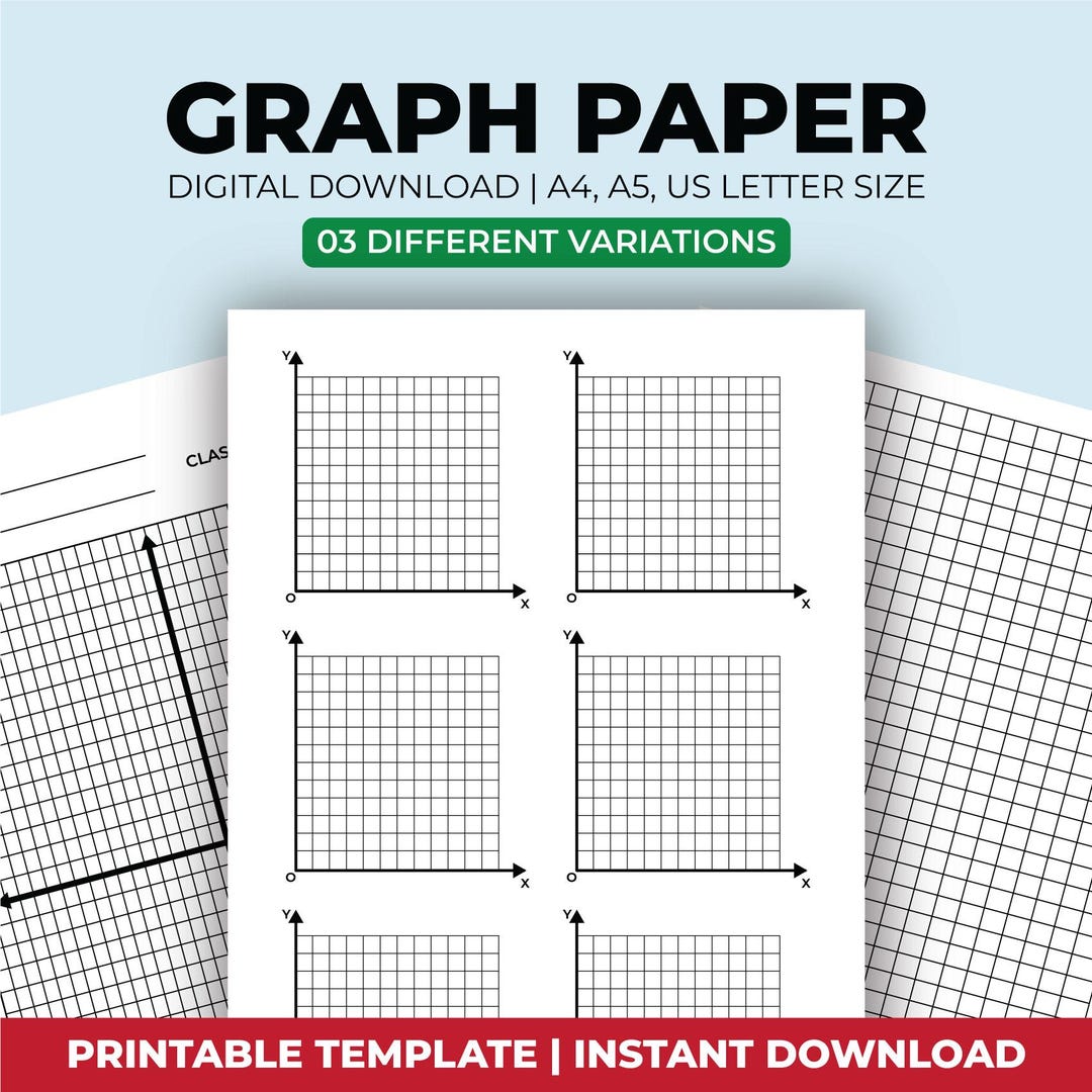 Graph Paper Bundle Printable, Planner Inserts (digital Download) - Etsy