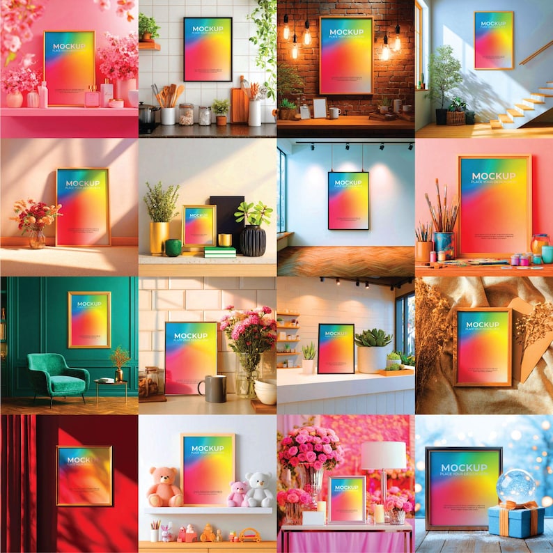 4200+ Frame Mockup Bundle, Frames Mockup Bundle, PSD Frame Bundle, Mega ...