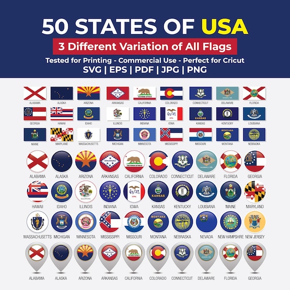 Different Flags Of The United States
