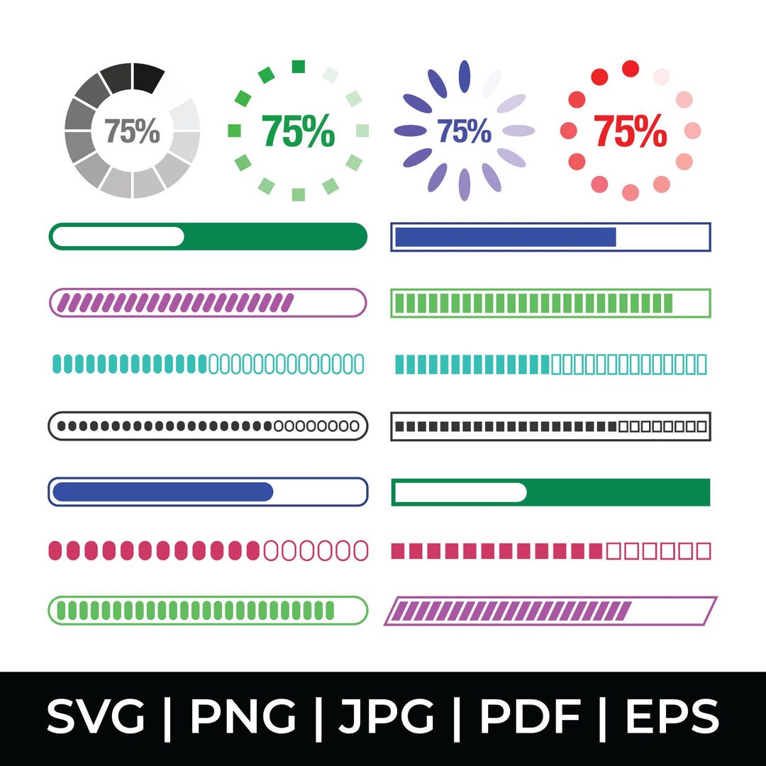 Loading Bar Svg, Loading SVG, Loading Cricut, Loading Clipart, Loading ...