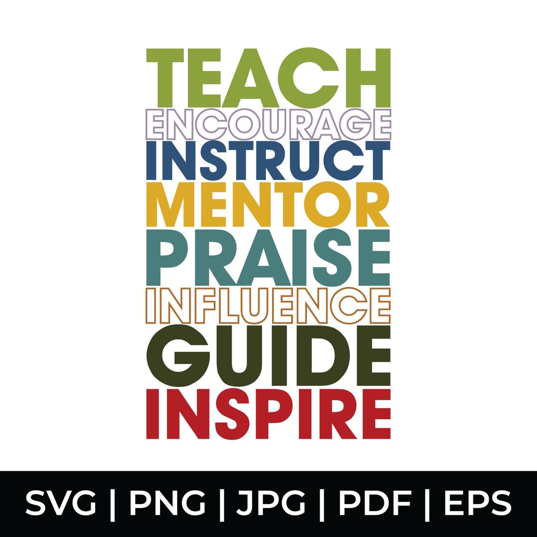 Teacher Appreciation SVG, PNG, Motivational Quote (digital Download) - Etsy
