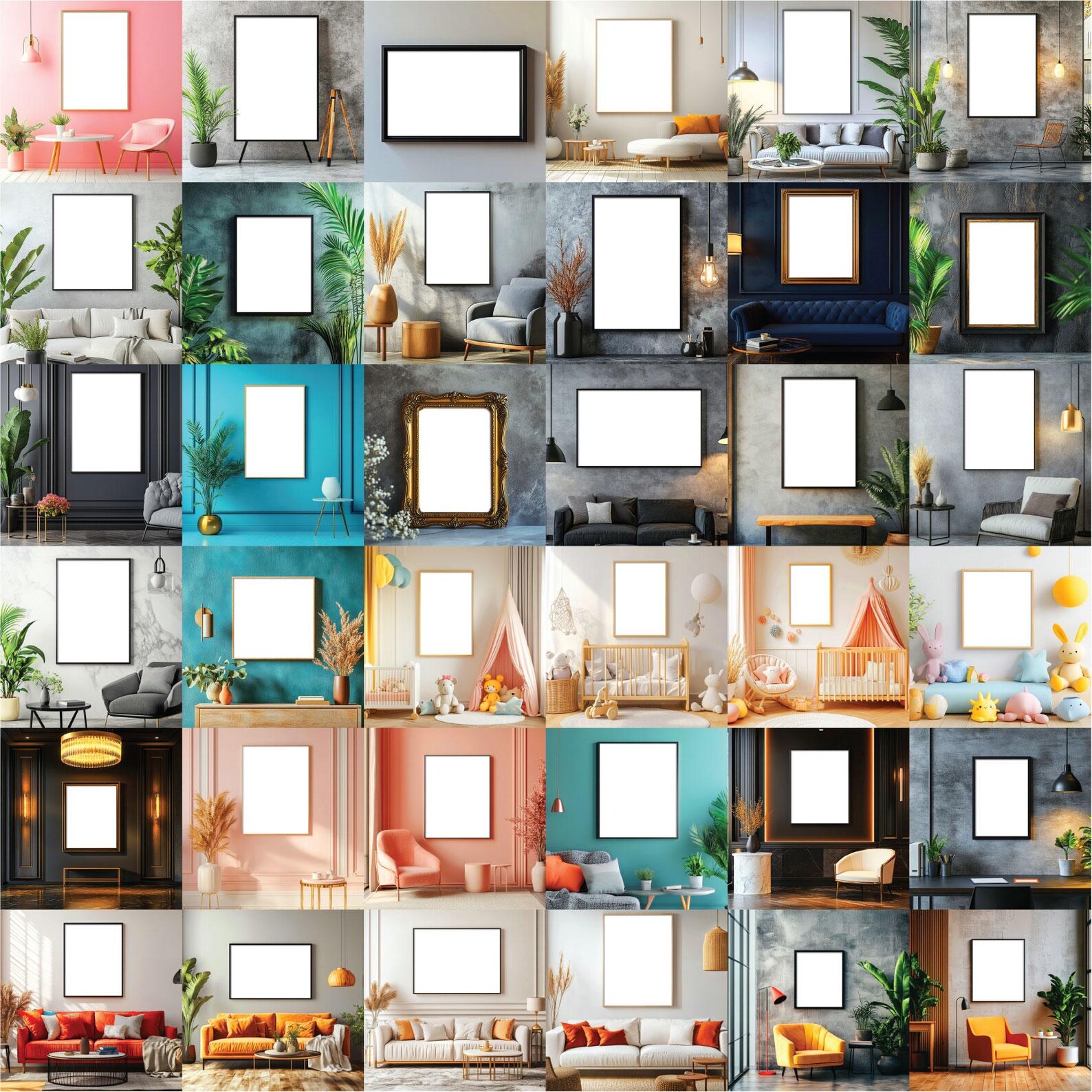 635 Frames Mockup Bundle, Frame Mockup Bundle, PSD Frames Bundle, Mega ...