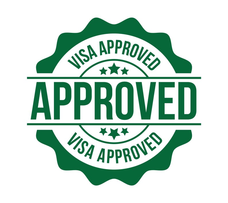 Visa Approved Stamp SVG Bundle, Approved Badge Seal Design, Immigration ...
