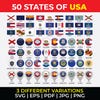 Latin America Country Maps SVG Bundle Set - Countries Nation National ...