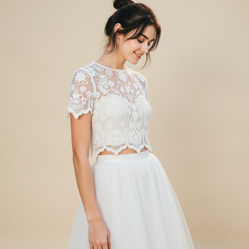 Tea Length Skirt Lace - Etsy