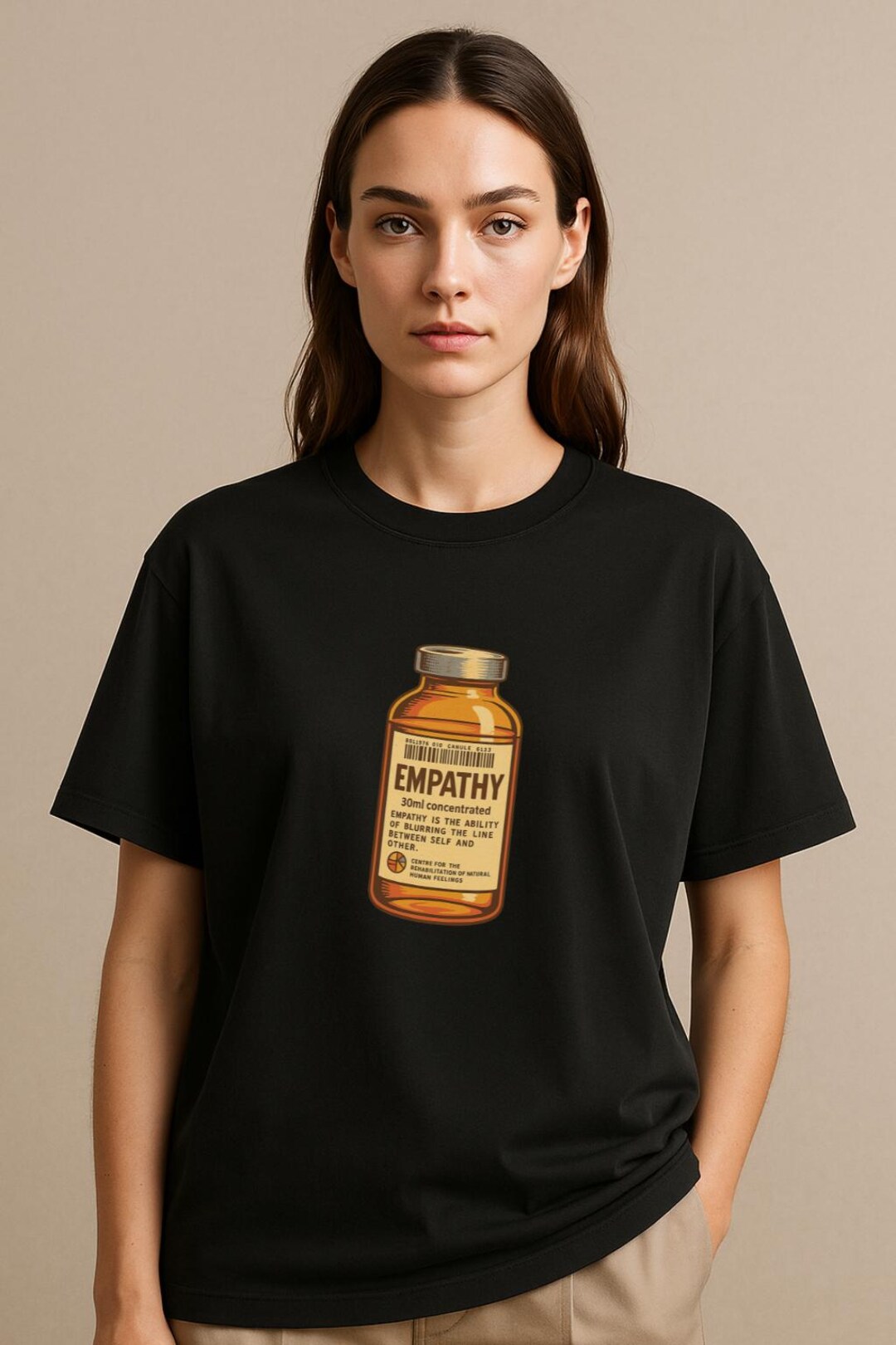 Empathy Potion T-shirt: Retro Pharmacy Label Graphic Tee - Etsy