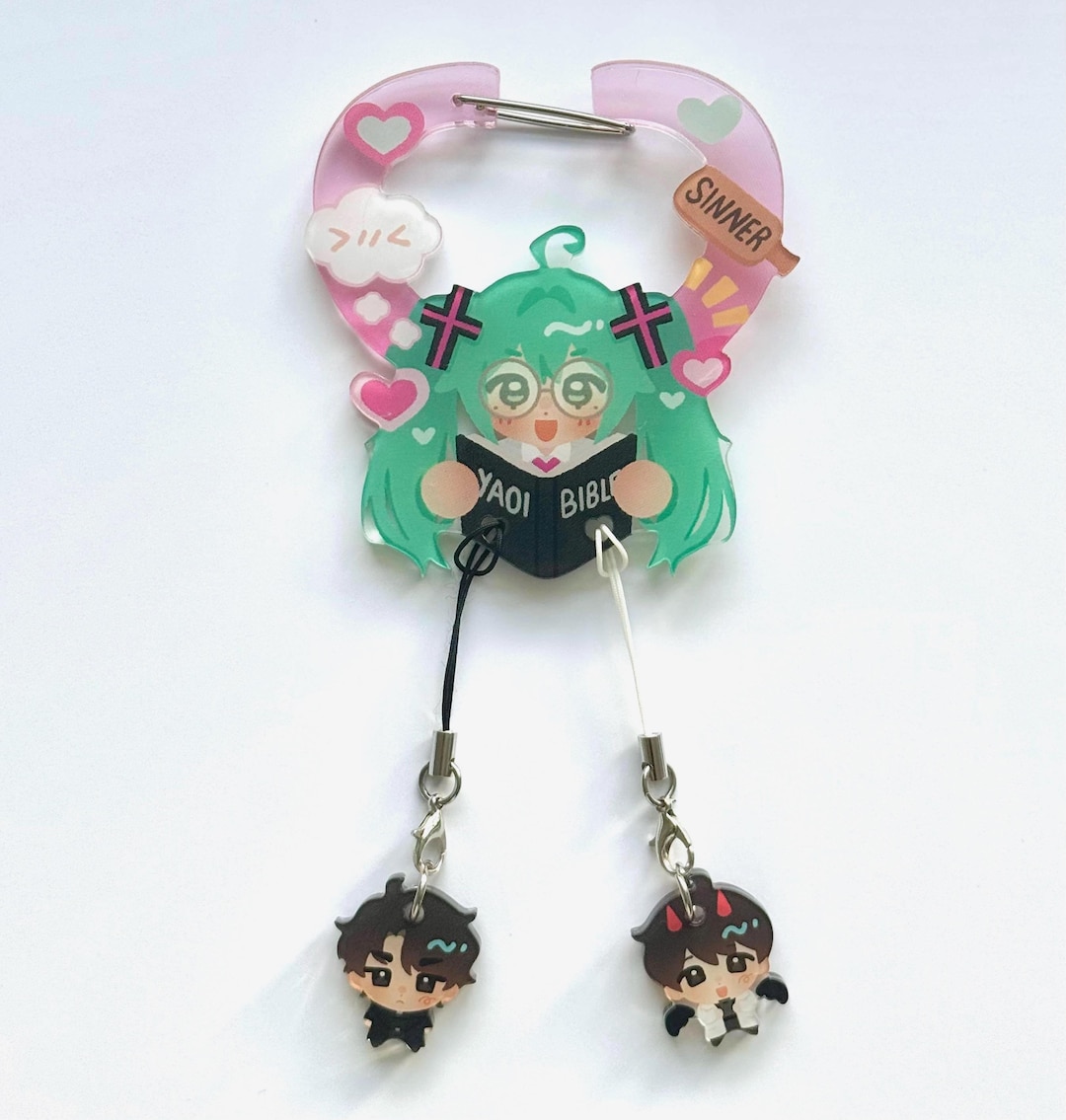 Fujoshi Miku Yaoi Bible Acrylic Carabiner - Etsy