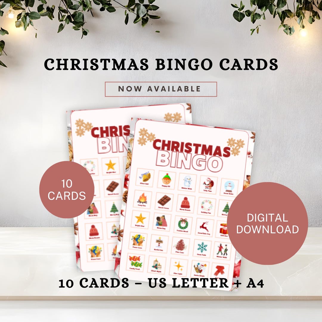 Christmas Party Bingo Game Printable | Fun Kids Holiday Activity ...