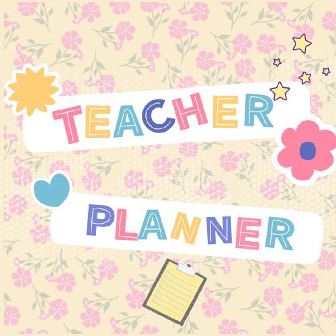 Teacher Planner Printable 2024-2025: Weekly Lesson Plan Organizer ...