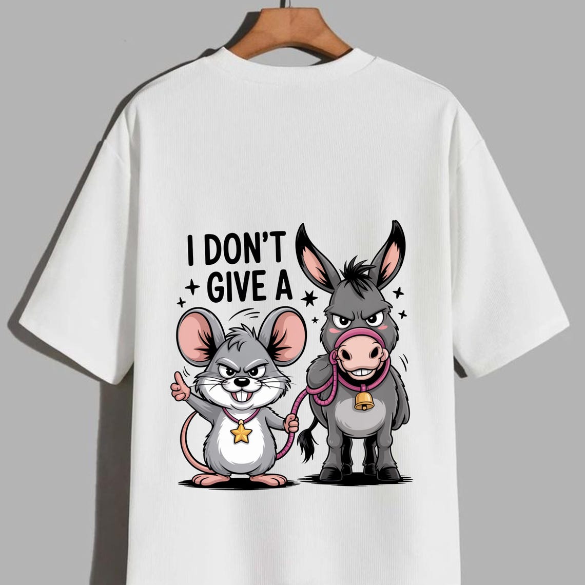 I Don't Give a Rat's Ass Sarcasm Png, Funny Donkey PNG, Sarcastic Shirt ...
