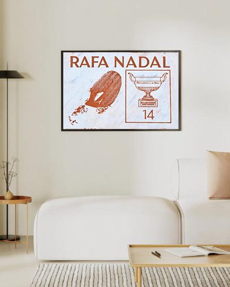 Rafa Nadal's Roland Garros 2025 Commemorative Plaque Digital Poster ...
