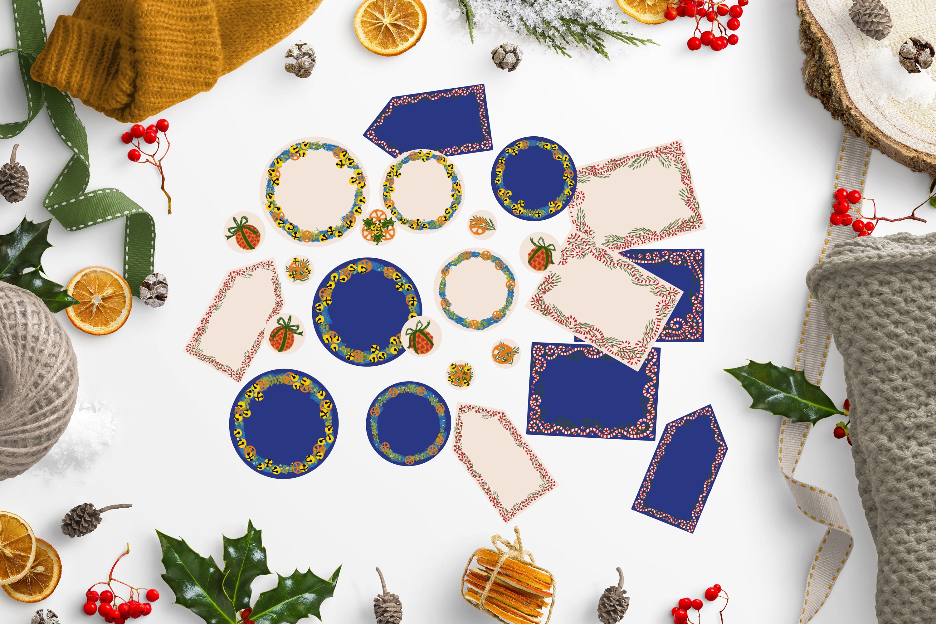 PRINTABLE Christmas Gift Tags Hand Drawn Downloadable Instant - Etsy