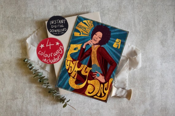 PRINTABLE Have A Funky Day Greetings Card Hand Lettered | Etsy