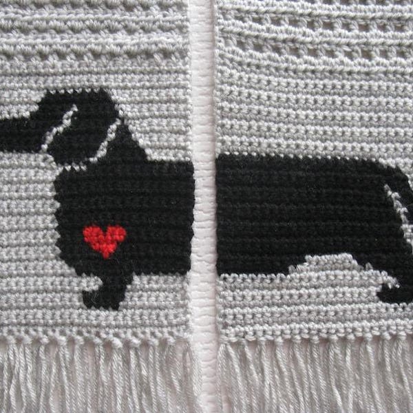 Dachshund Scarf - Etsy