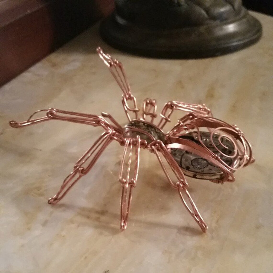 Wire wrapped Spider Sculpture | Etsy