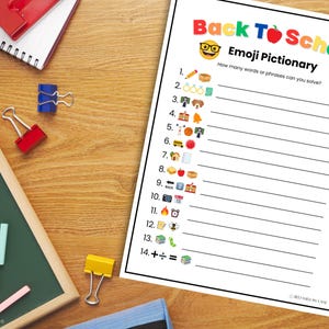 Classroom Emoji Game | First Day of School Activity | Teacher Resource ...